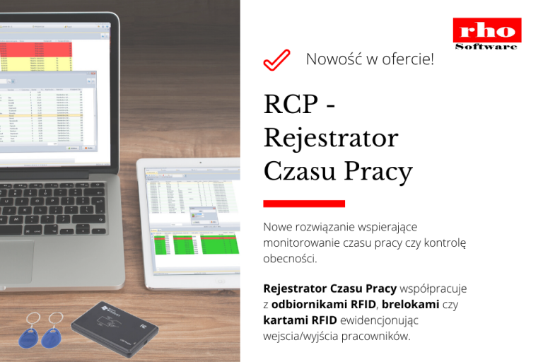 NOWOŚĆ: Rejestracja Czasu Pracy - RHO Software